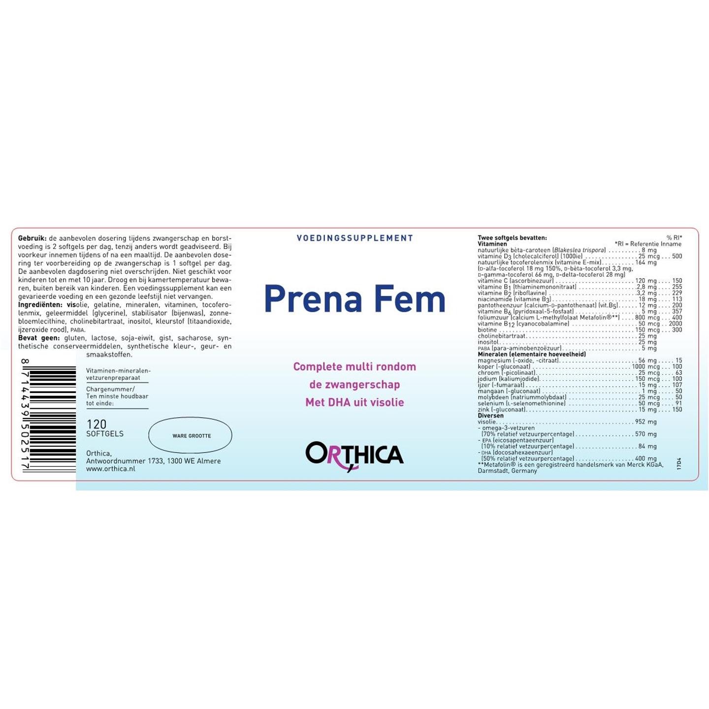 Prena Fem (Orthica)